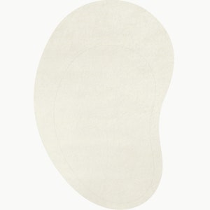 Oval Shape Hand-tufted Wool Area Rug/carpet for Bedroom Aesthetics ...