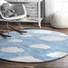 Cloud Baby Blue Modern Hand-tufted 100% Wool Handmade Area Rug - Etsy