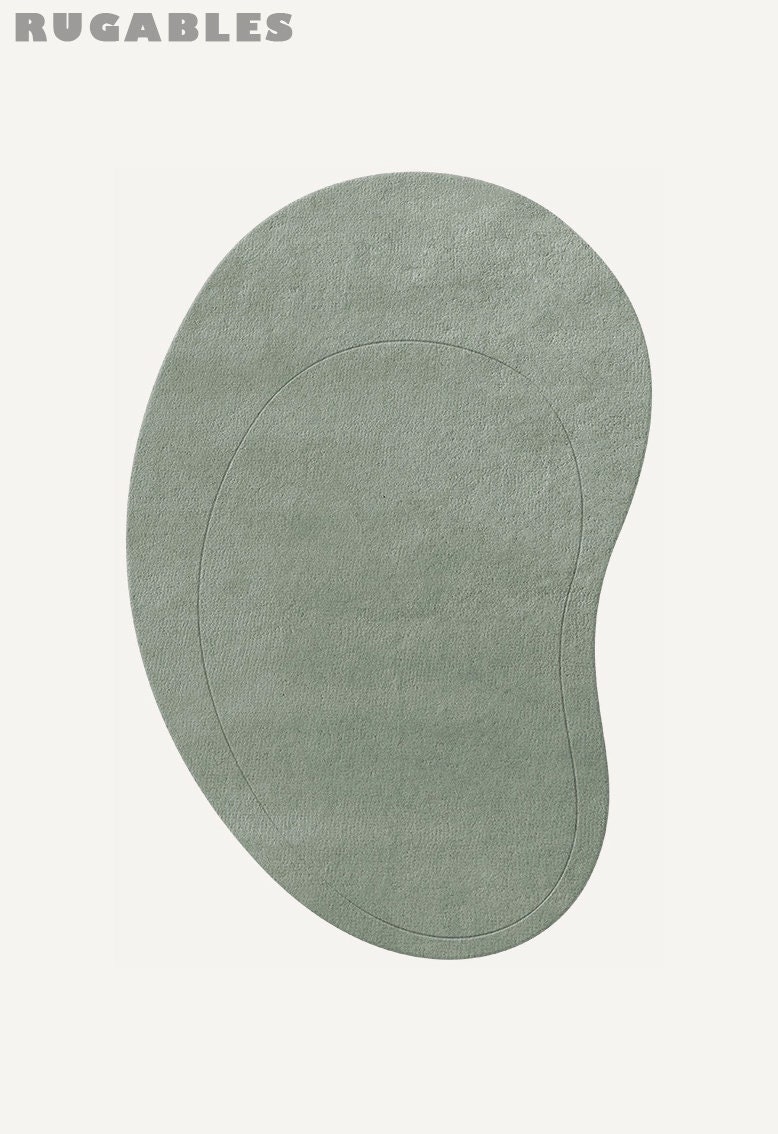 Oval Shape Cream-white Hand-tufted Wool Area Rug/carpet for - Etsy