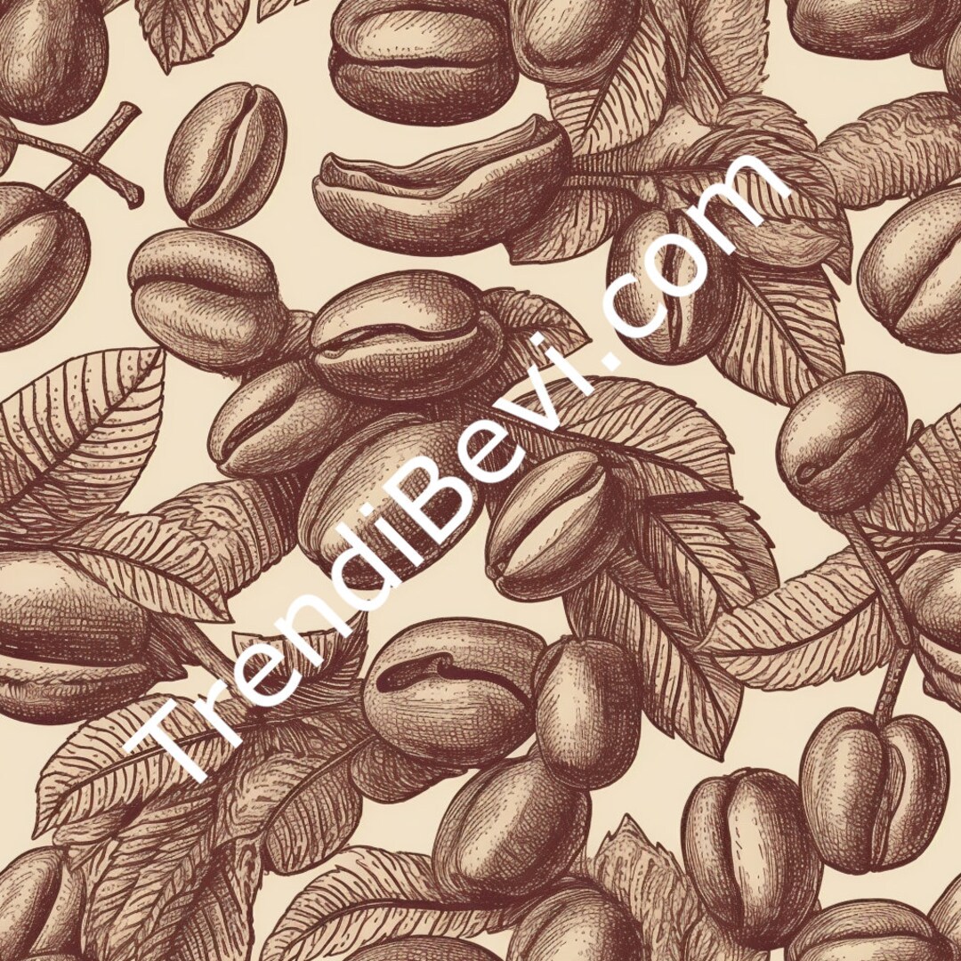 Stylized Roasted Coffee Bean Texture - Tileable - Etsy