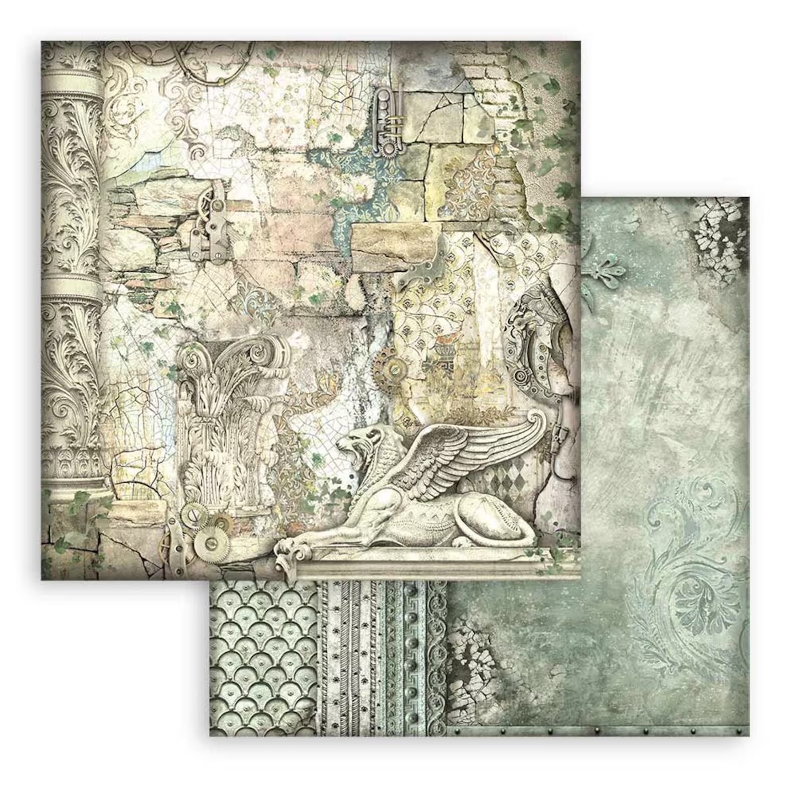 Stamperia Magic Forest Backgrounds Selection 12 X 12 Double Sided Card ...