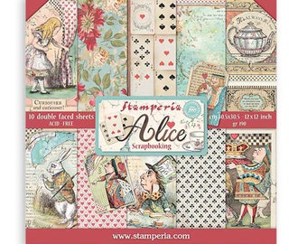 Collection Stamperia Alice in Wonderland - Etsy