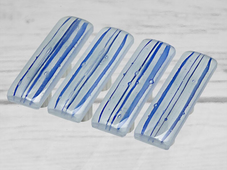 Blue Glass Door Handle Kitchen Cabinet Handles Cupboard - Etsy