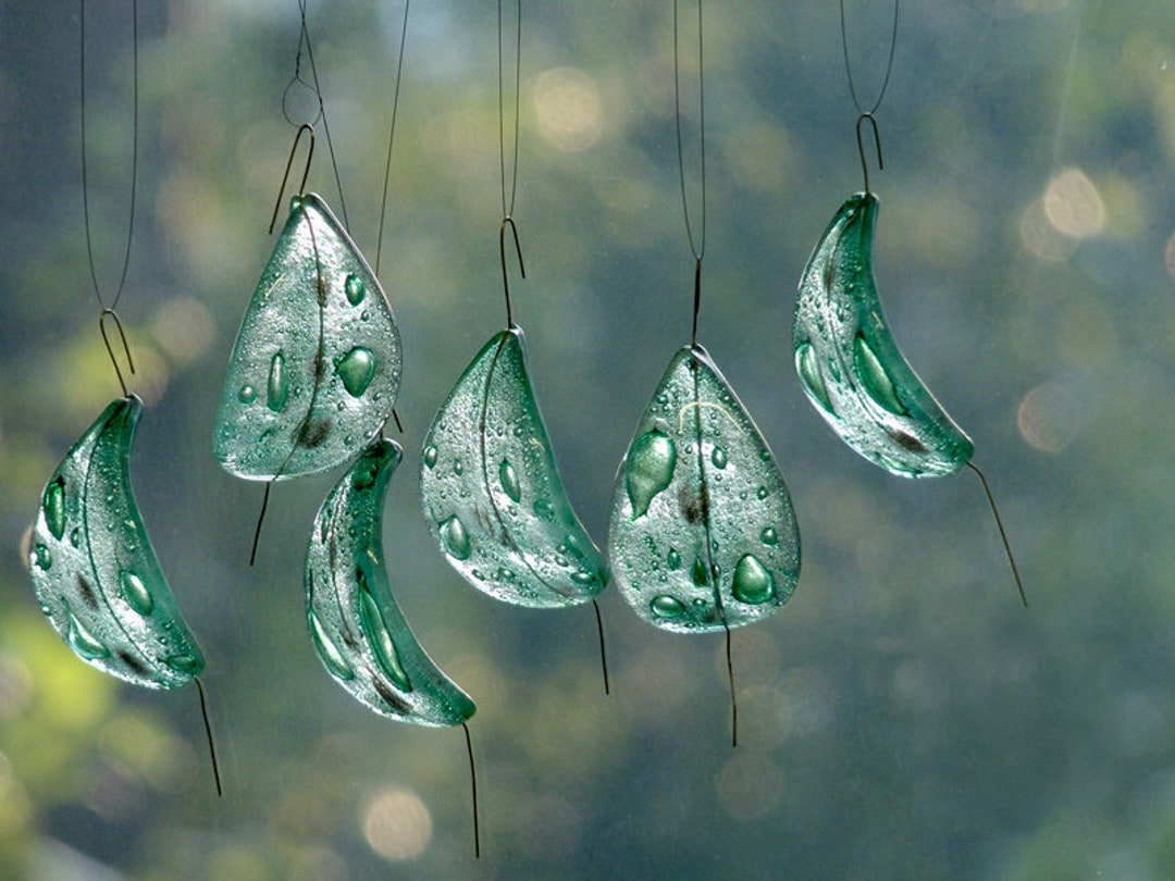 Glass Drops, Window Decorations, Hanging in Window, Garden Decorations ...