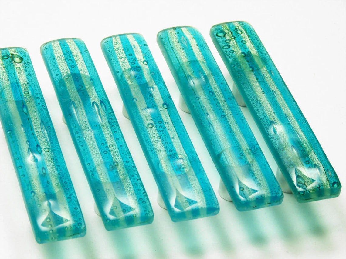 Blue Glass Door Handle, Kitchen Cabinet Knobs, Cupboard Pulls, Cabinet ...