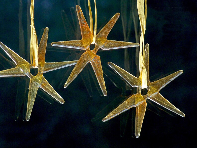 Stars From Fusing Glass, Glass Flowers, Window Decorations, Hanging ...