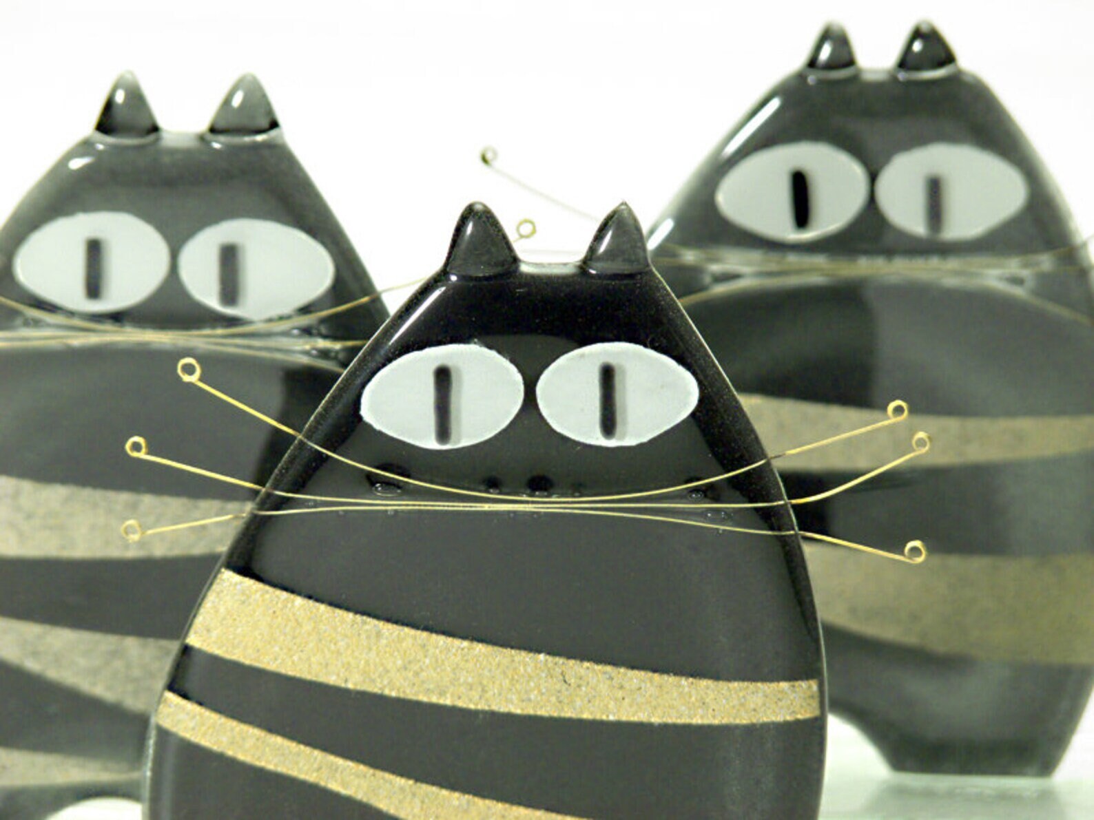Glass Cat, Cat Decoration, Cat Decor, Cat Figurine, Art Glass, Cat ...