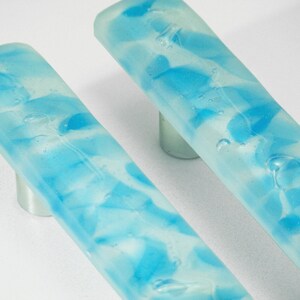 Blue Glass Door Handle, Kitchen Cabinet Handles, Cupboard Pulls ...