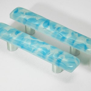 Blue Glass Door Handle, Kitchen Cabinet Handles, Cupboard Pulls ...