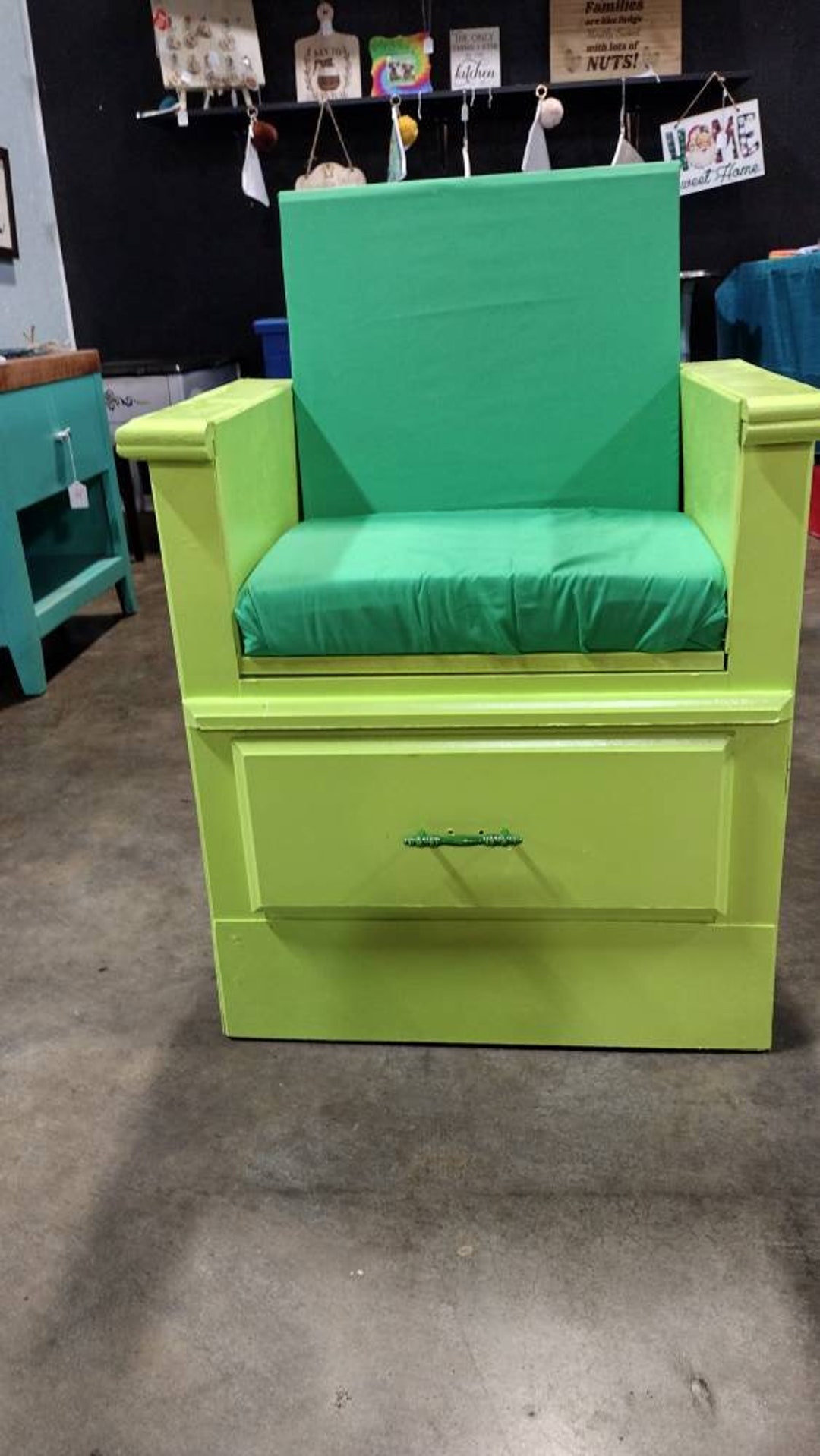Kids Wooden Reading Chair With Drawer, Kids Bedroom Furniture - Etsy