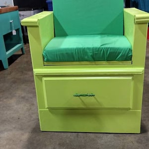 Kids Wooden Reading Chair With Drawer, Kids Bedroom Furniture - Etsy