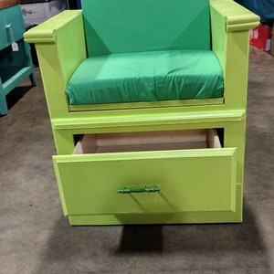 Kids Wooden Reading Chair With Drawer, Kids Bedroom Furniture - Etsy