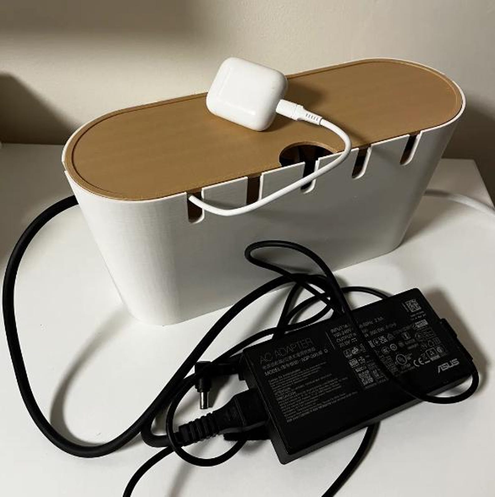 Extension Cord Cable Management Box - Clutter-free Wire Organizer With ...