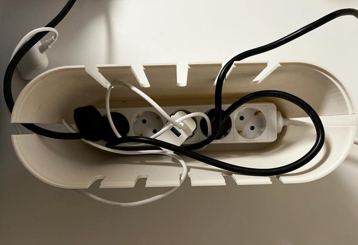 Extension Cord Cable Management Box - Clutter-free Wire Organizer With ...