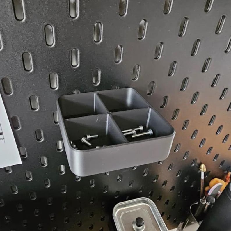 Skadis Pegboard Divided Storage Box - Pack of 3 (8cm X 9cm X 2.5cm) - Etsy