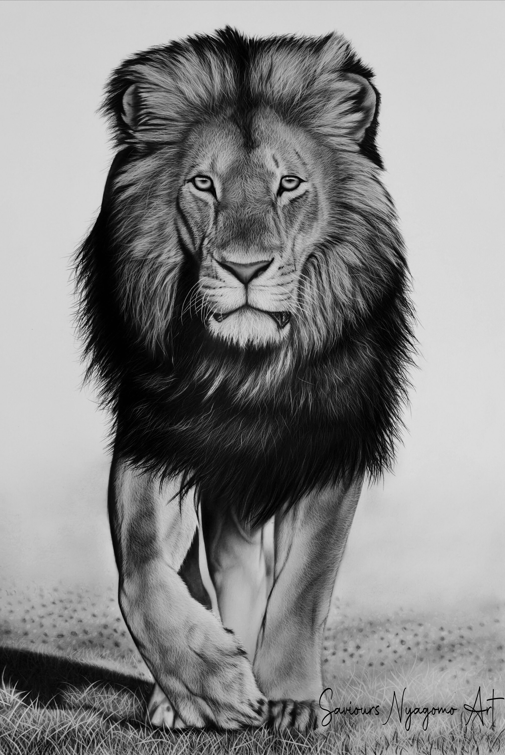 Lion Print - Etsy
