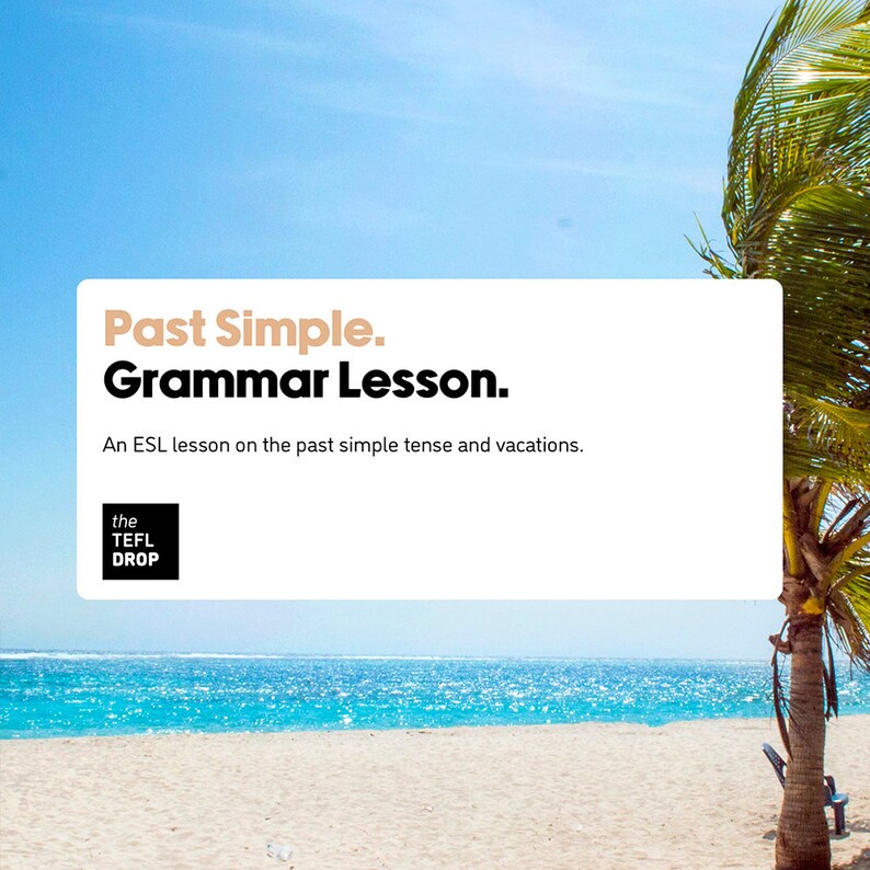 Past Simple Tense Grammar Lesson - Etsy