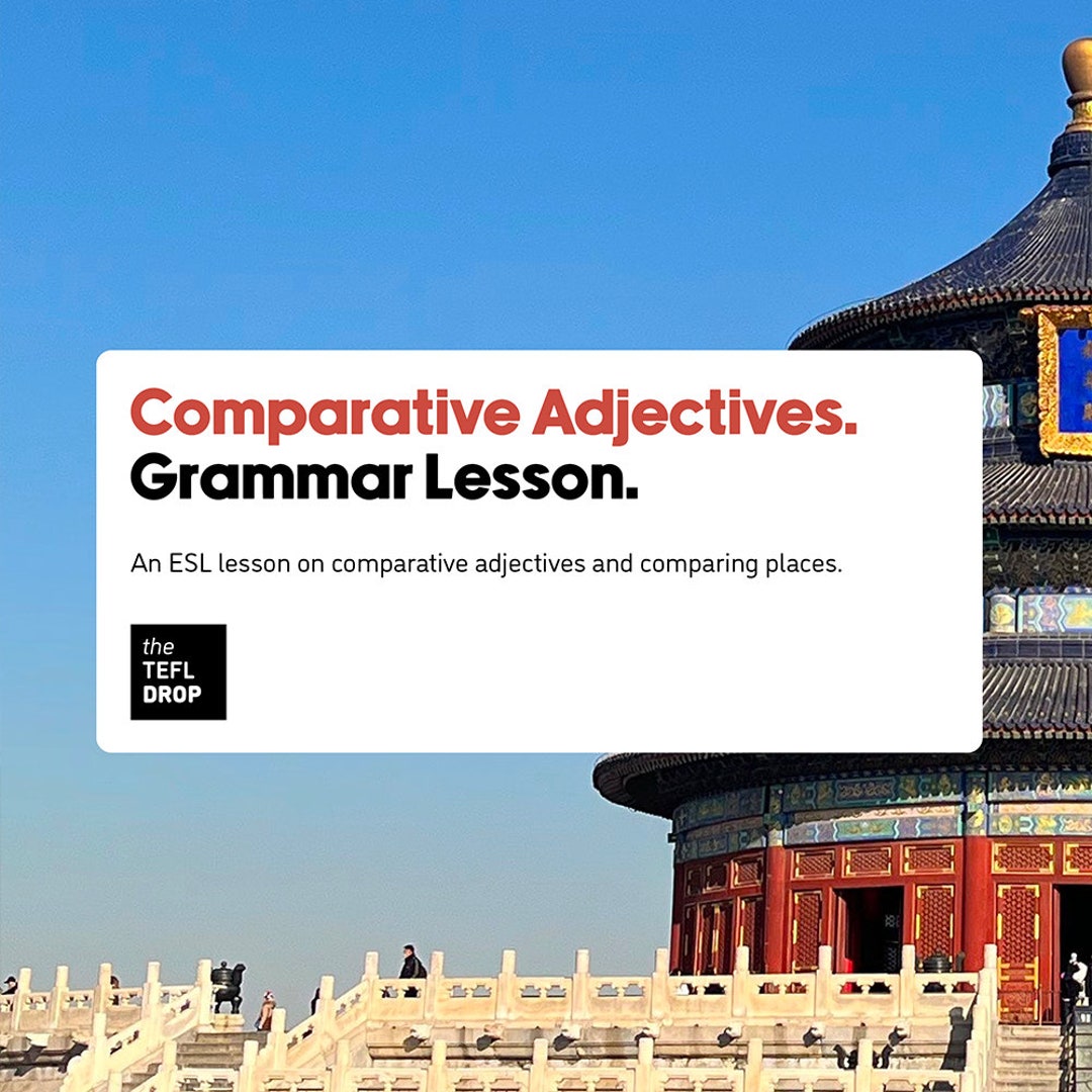 Comparative Adjectives Grammar Lesson - Etsy