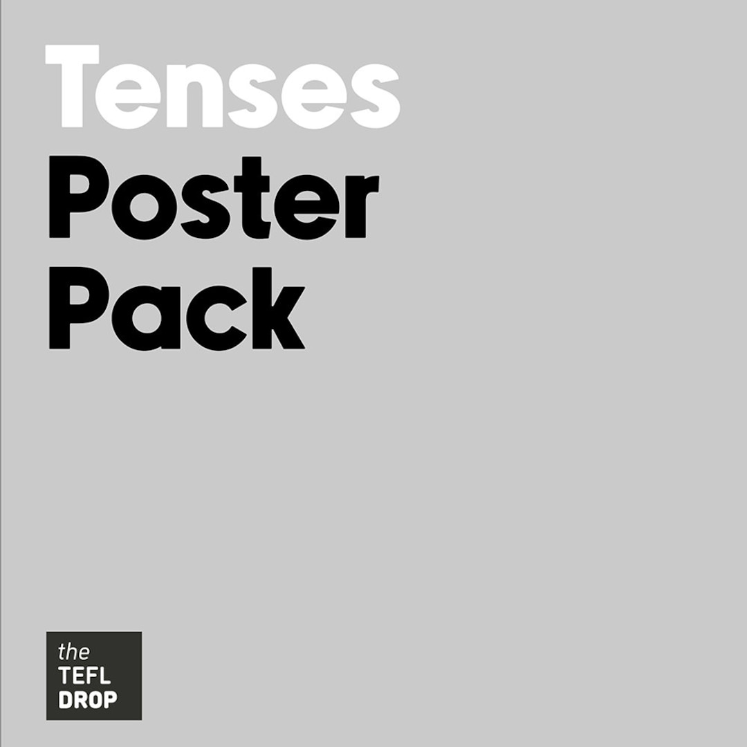 English Tenses Poster Pack - Etsy
