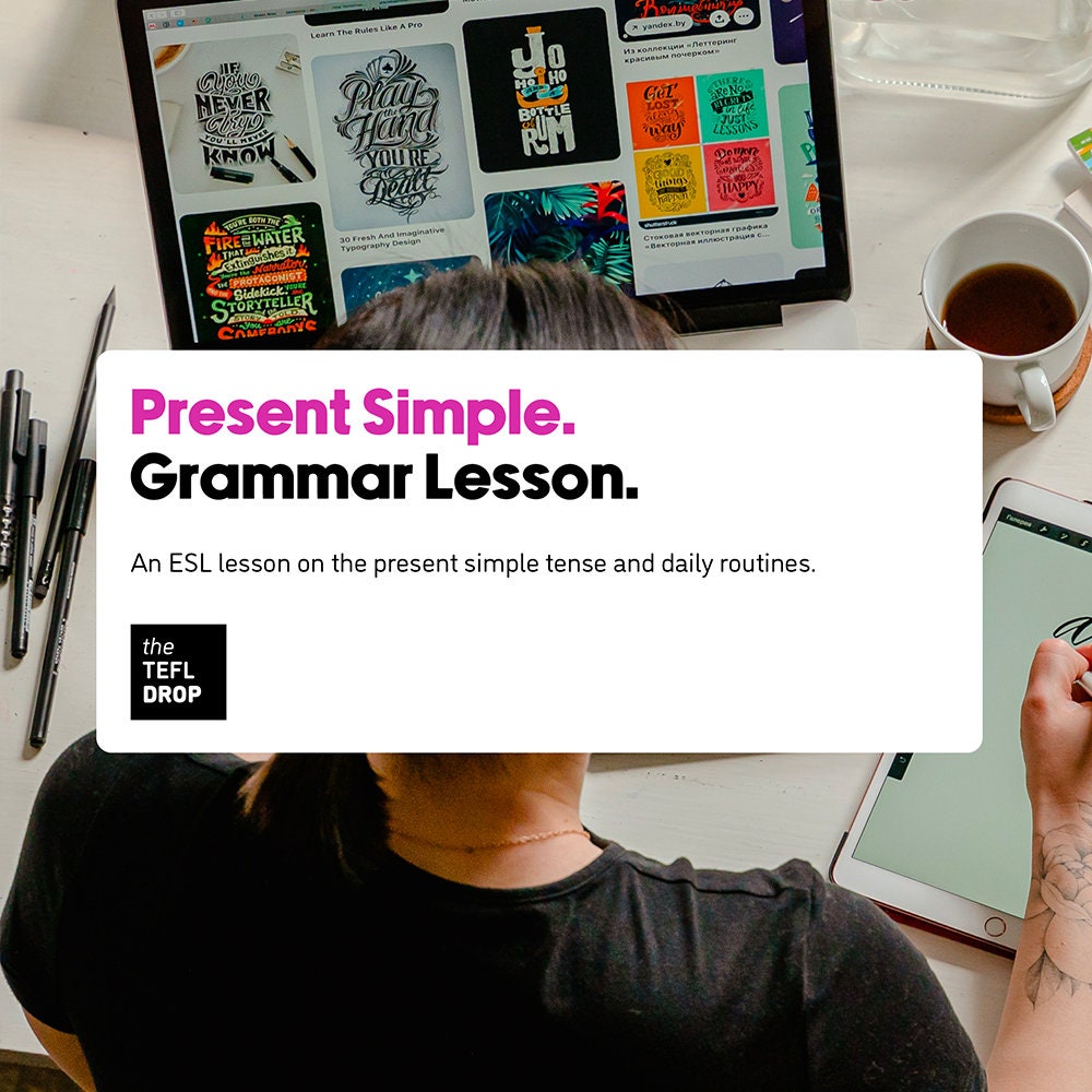 Present Simple Grammar Lesson - Etsy