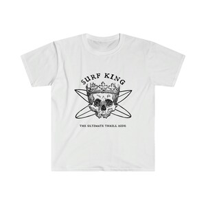 Surf King Men's T-shirt Black Logo, Surf, T-shirts for Men, Surf Print ...