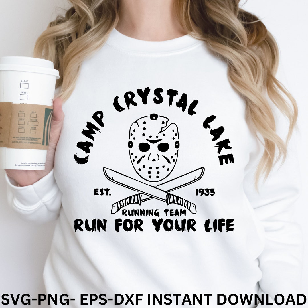 Camp Crystal Lake Running Team Svg Jason Vorhees Camp Crystal Etsy