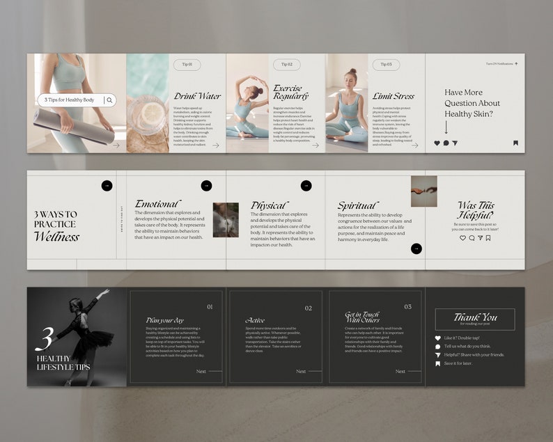 Self Care Instagram Template Post Mental Health and Wellness Coach ...