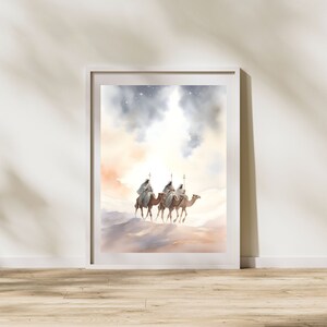 Nativity Scene Three Wise Men DIGITAL Download,christmas Printable Wall ...