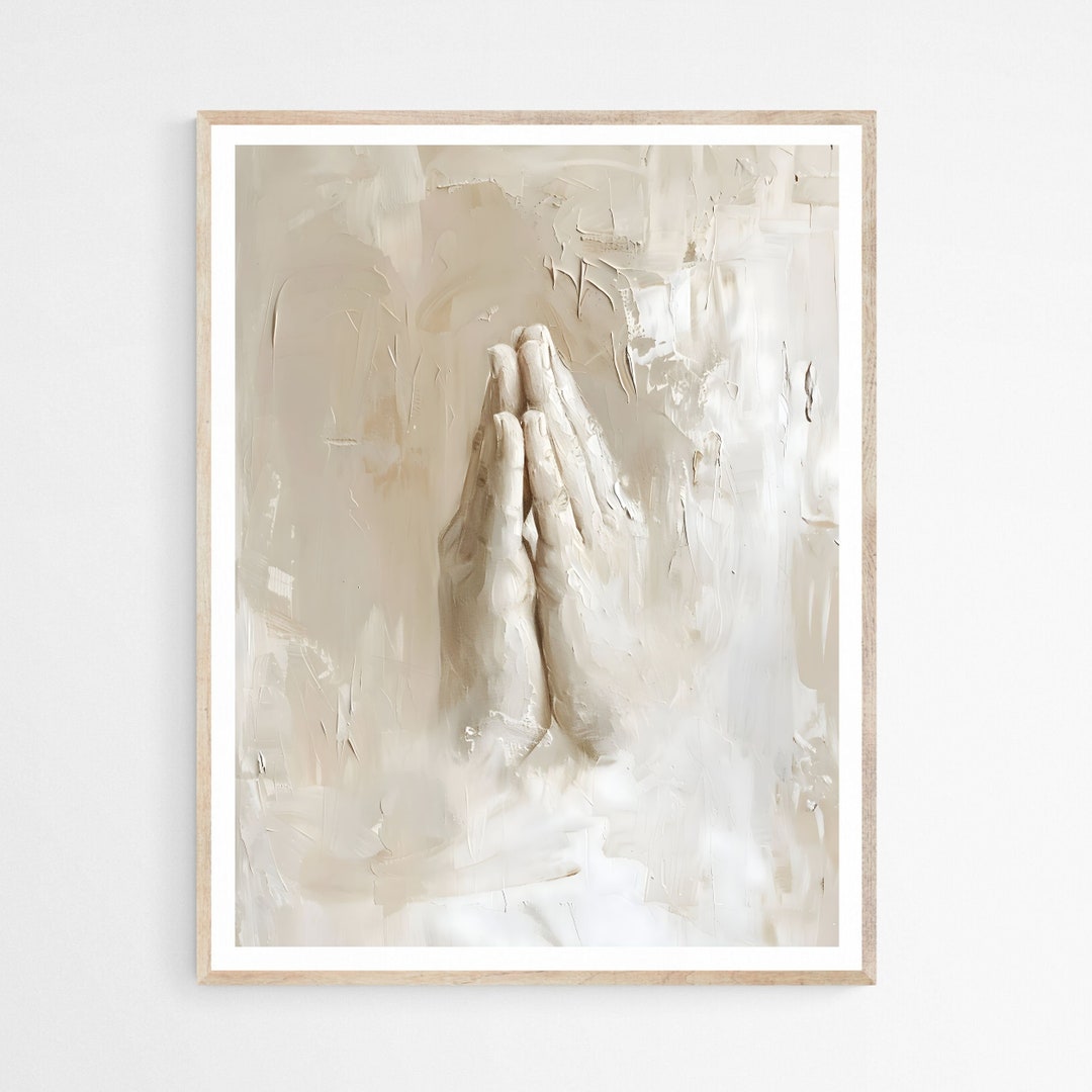 Praying Hands Wall Art, DIGITAL Download,modern Jesus Bible Printable ...