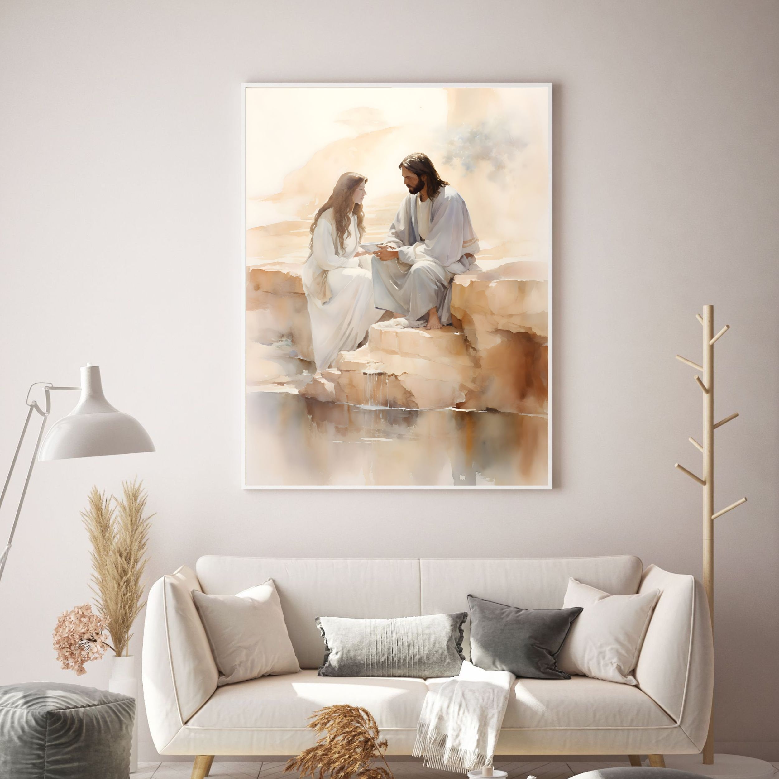 Woman at the Well, John 4, Samaritan Woman, Digital Download,modern ...