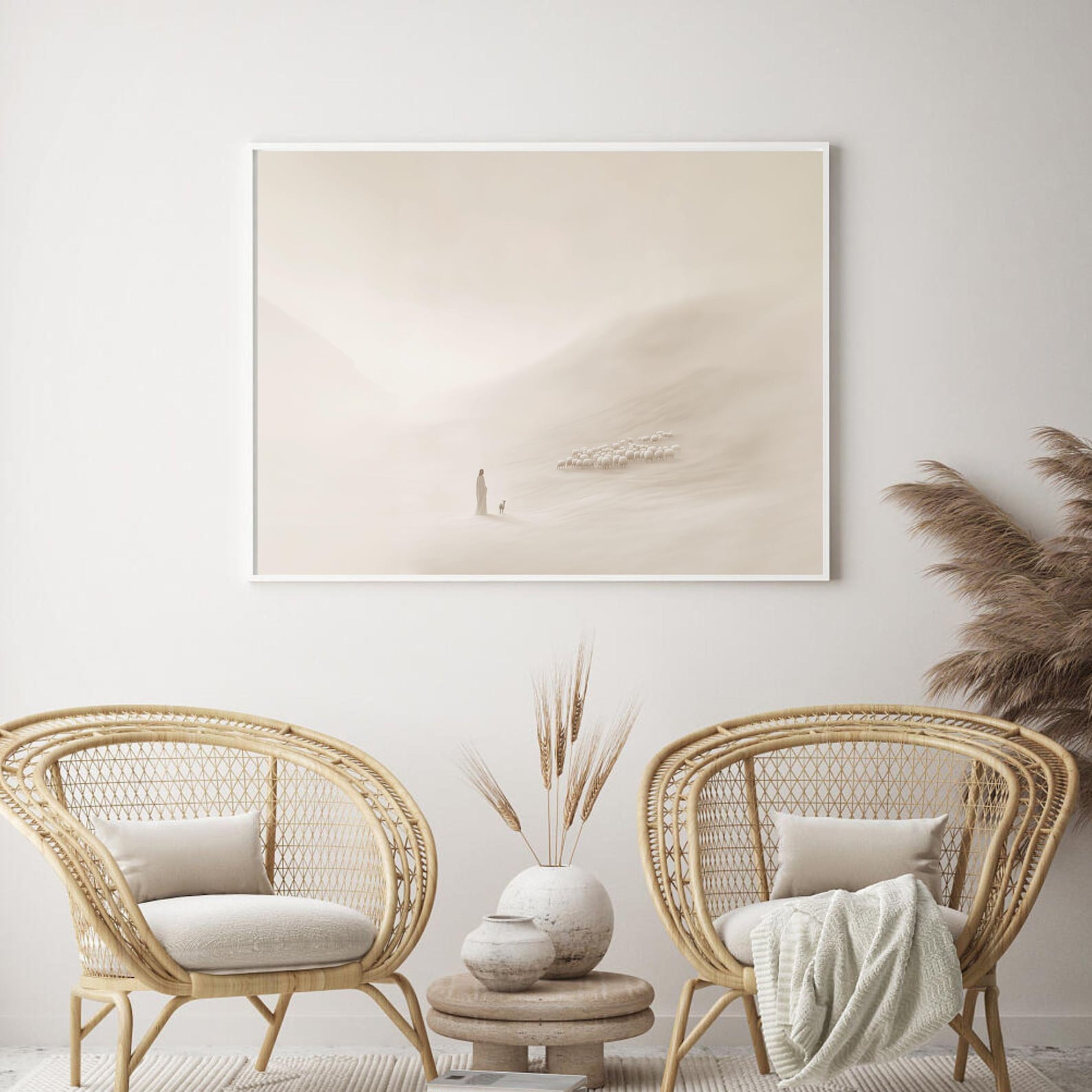 Faithful Shepherd, Jesus Leaves the 99 DIGITAL DOWNLOAD, Minimalist ...
