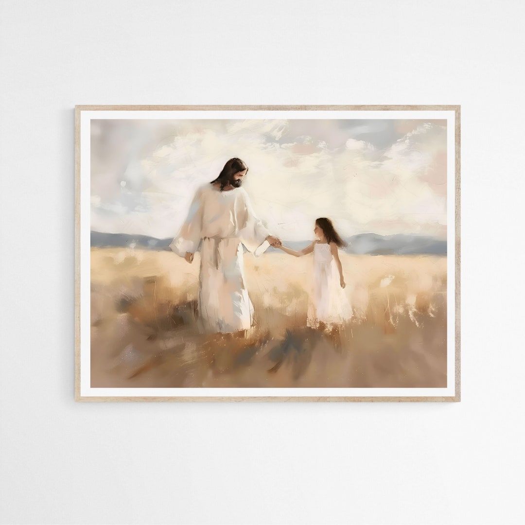 I Walk by Faith, Child of God DIGITAL DOWNLOAD, Christ's Embrace Wall ...