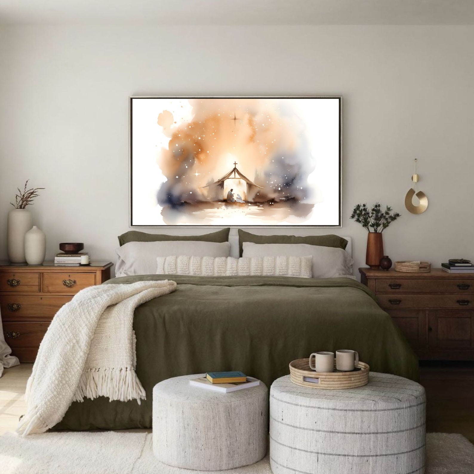 Nativity Scene Birth of Jesus DIGITAL Download,christmas Printable Wall ...