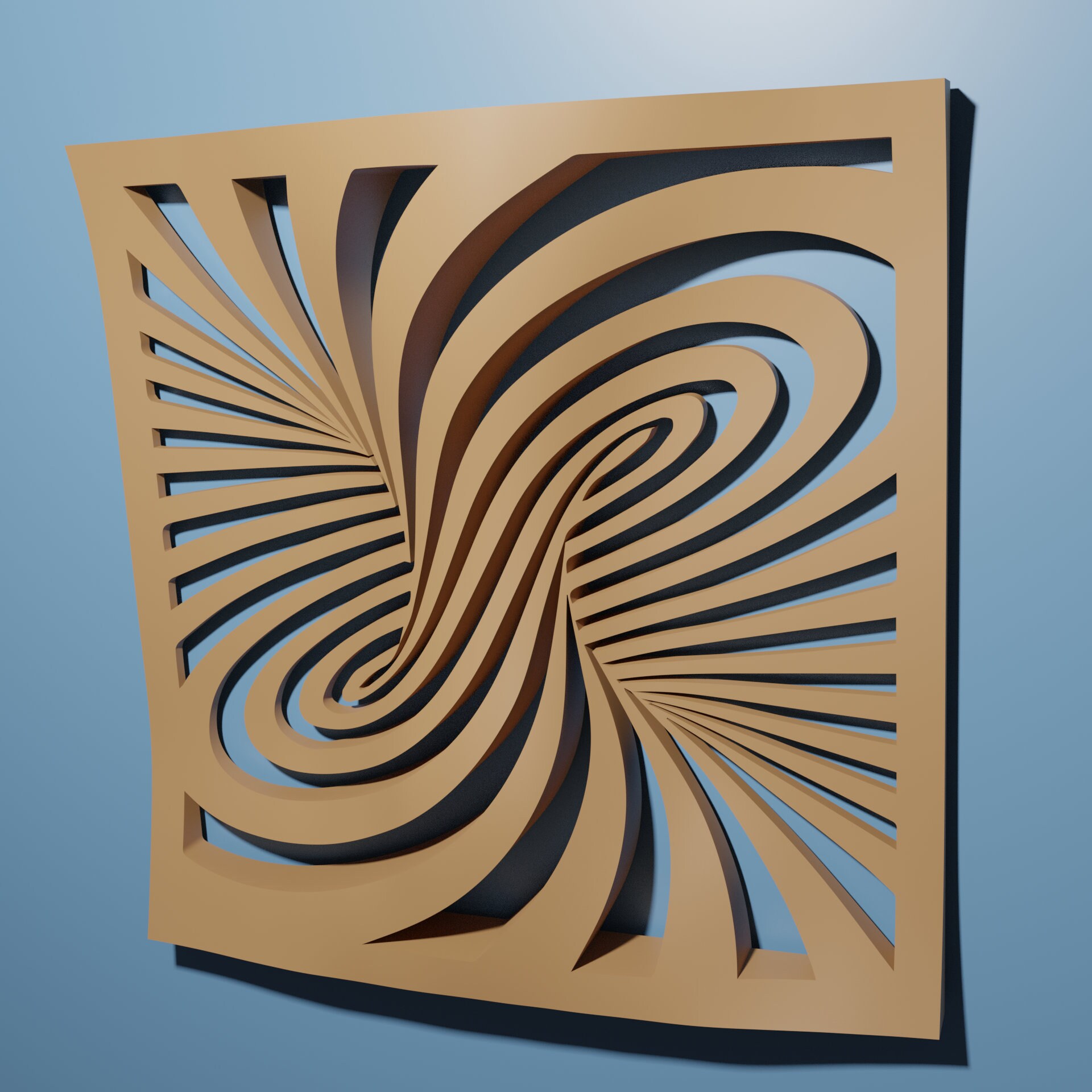 Elegant Relief Design STL File CNC Machines Sophisticated Wood Wall ...