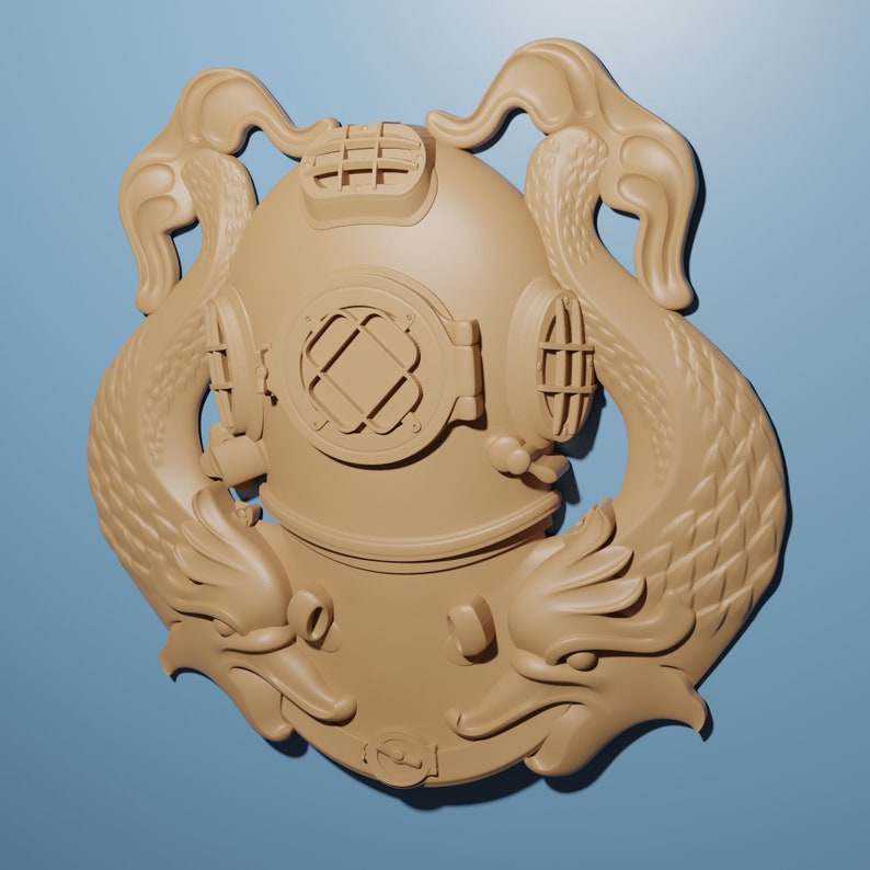 Navy Diver 1st Class Badge STL File CNC Router Engraver - Etsy