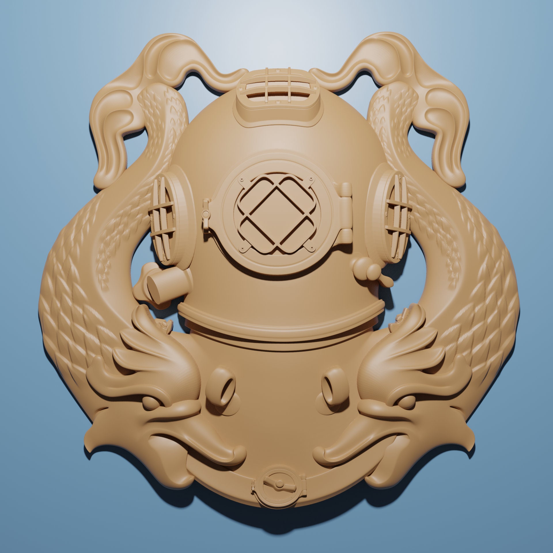 Navy Diver 1st Class Badge STL File, CNC Router Engraver Compatible ...