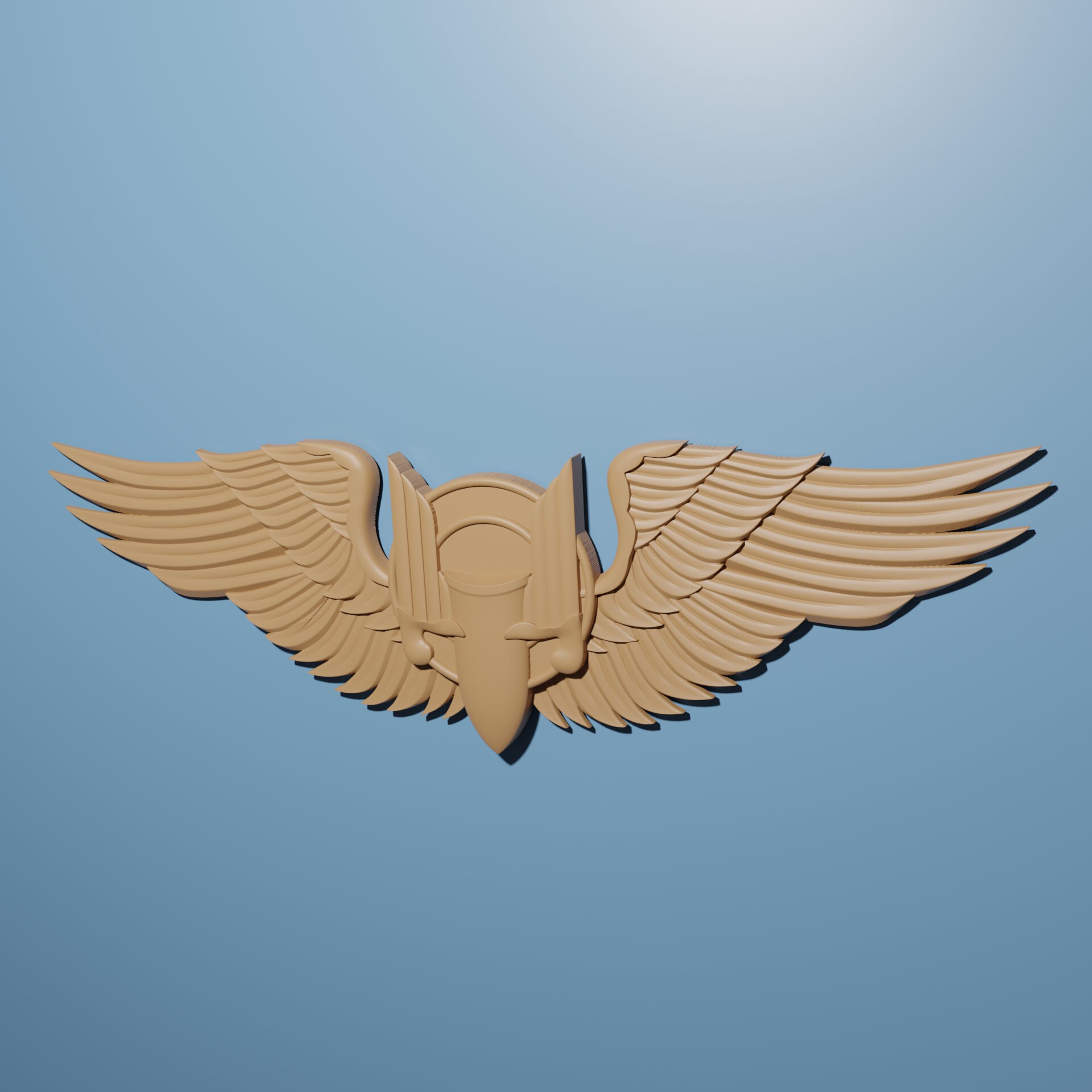 Gunner Wings STL File CNC Router Engraver Compatible - Etsy
