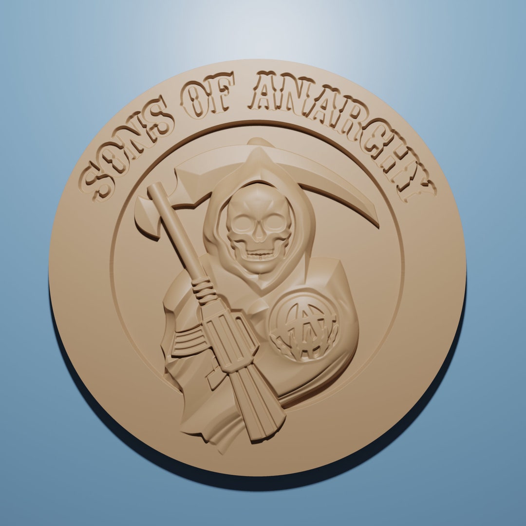 Sons of Anarchy Relief Design STL: CNC Router Engraver, Artcam, Aspire ...