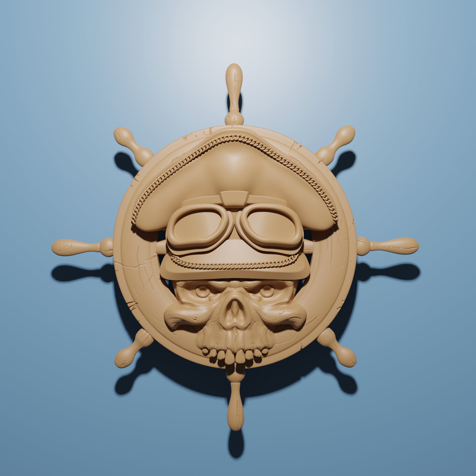 Captain Pirate Relief STL File, CNC Router Engraver, Wall Decor, Wood ...