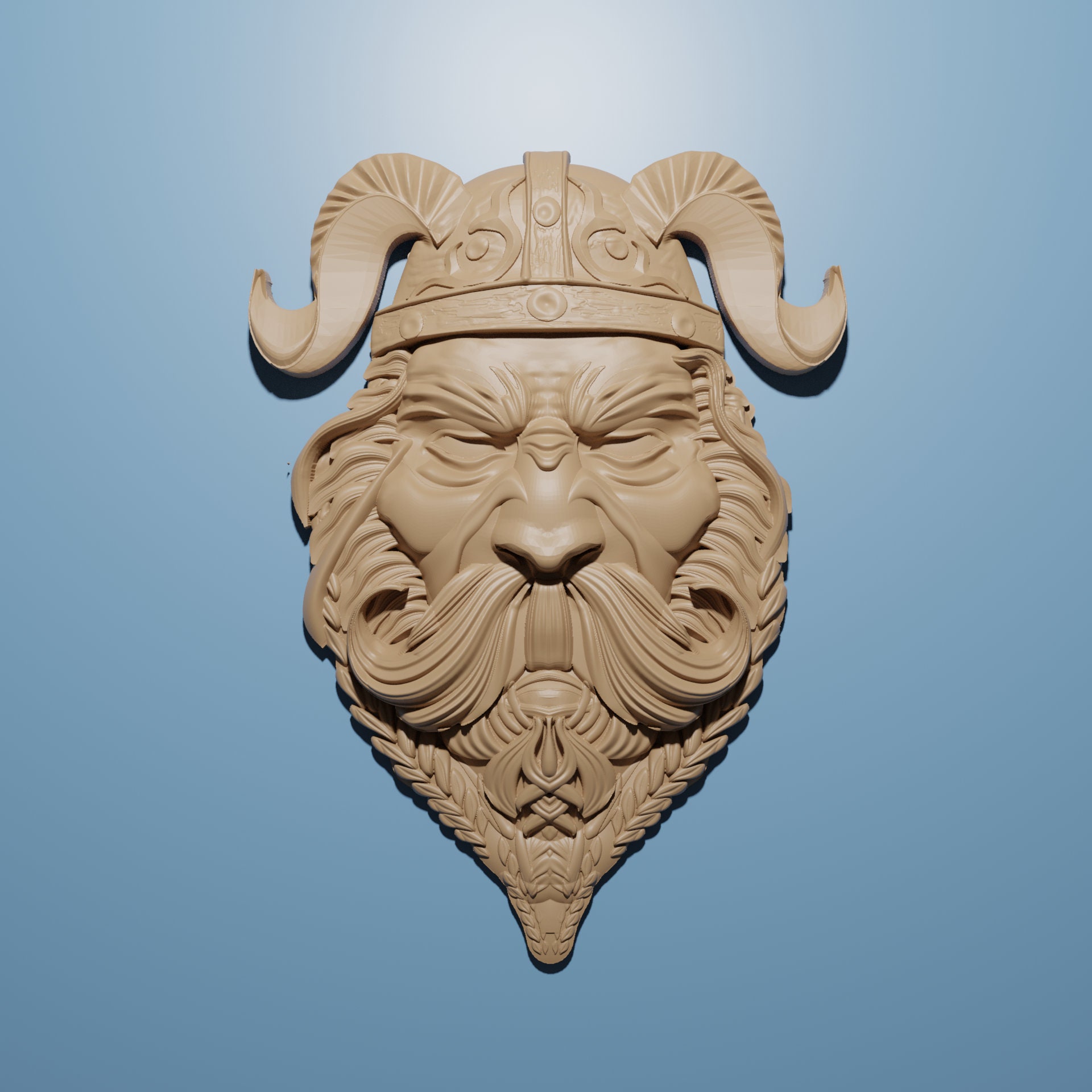 Viking Design Relief STL, CNC Files Wood Carving, Wall Art, Router ...