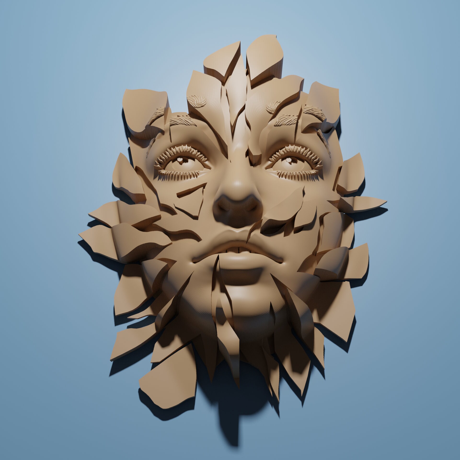 Artistic Woman Head Relief STL File CNC Router Engraver Wooden Wall Art ...