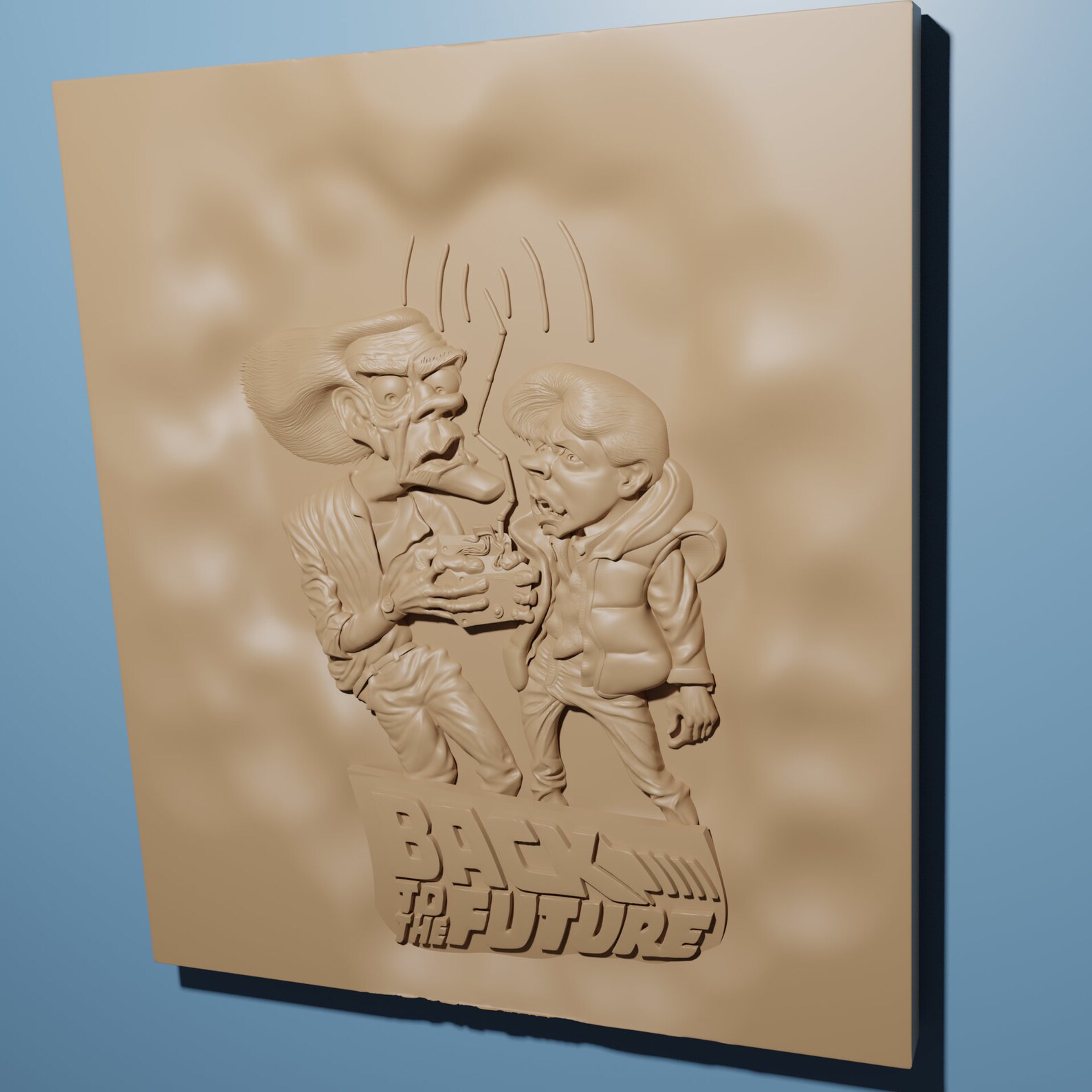 Back to the Future Relief Design STL File for CNC Machines Timeless ...