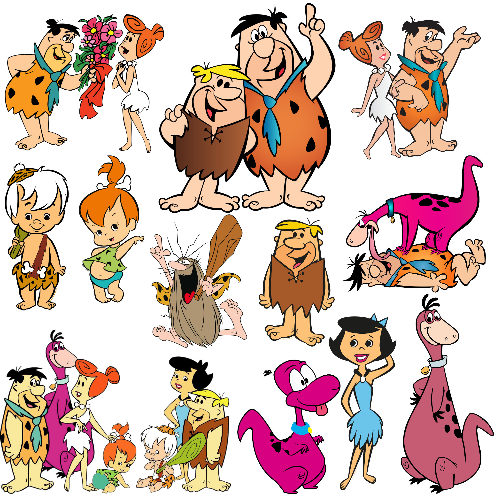 The Flintstones Png Flintstones Clipart Set Cartoon Png Bundle