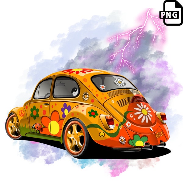 Vw Beetle Art - Etsy