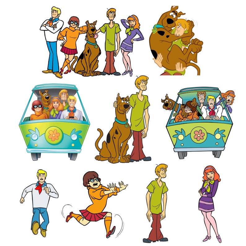 Scooby-doo and Friends Scooby-doo Png Bundle Cartoon Png - Etsy