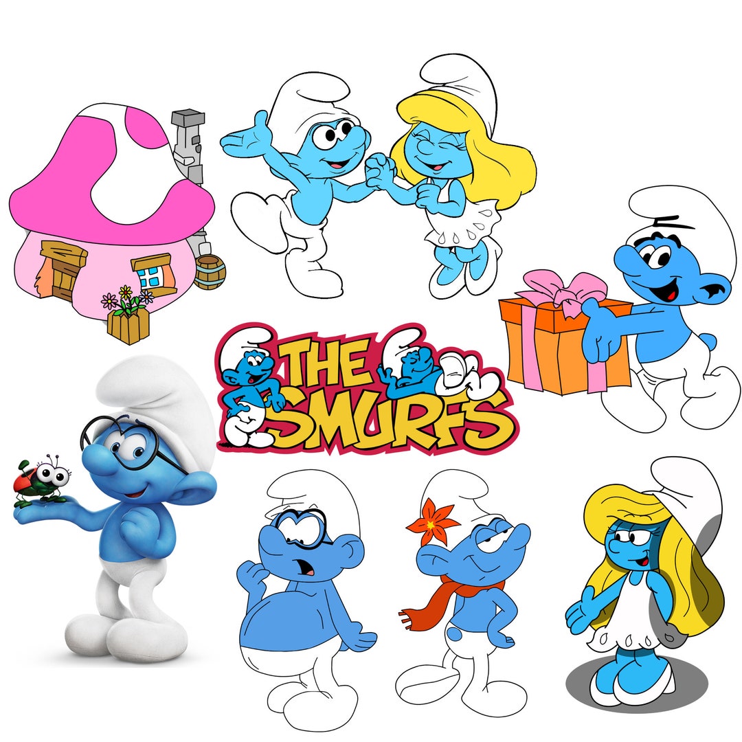 Smurfs Png Bundle Smurfs Clip Art 8 Pack Smurfs Image - Etsy Australia