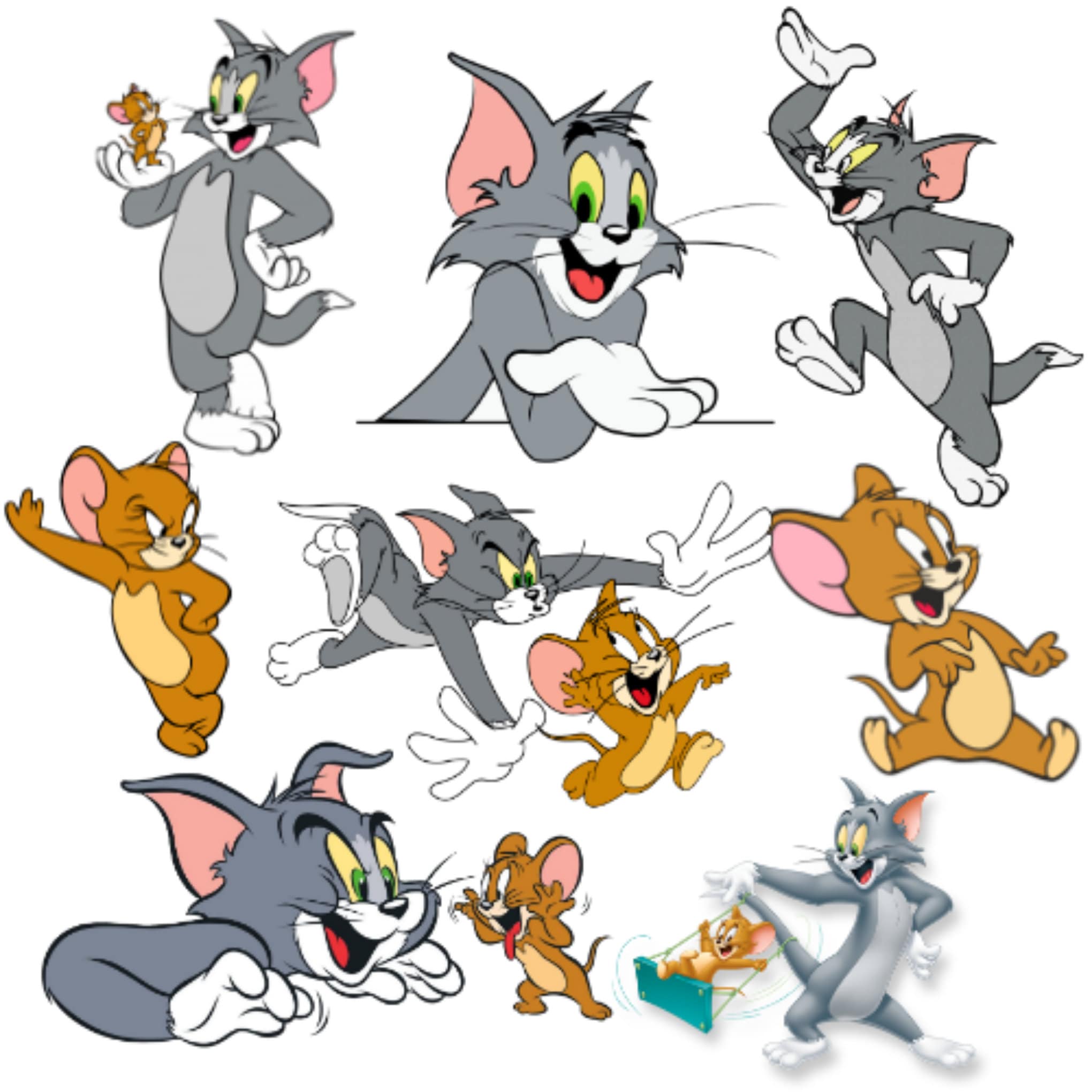 Tom and Jerry Clipart Tom and Jerry Png Bundle 8 Pack Image - Etsy Canada