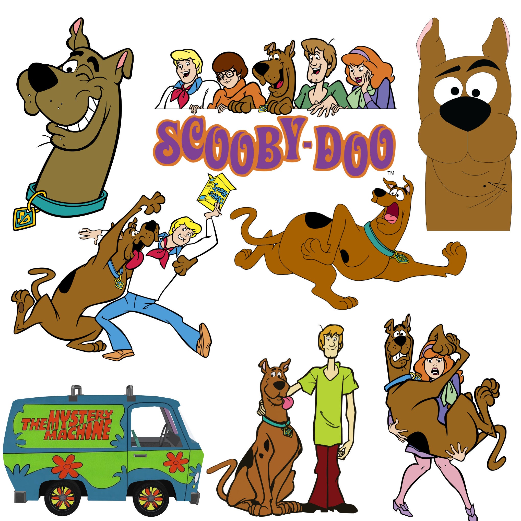 Scooby-doo Design Scooby-doo Png Bundle Scooby-doo Clipart - Etsy Canada