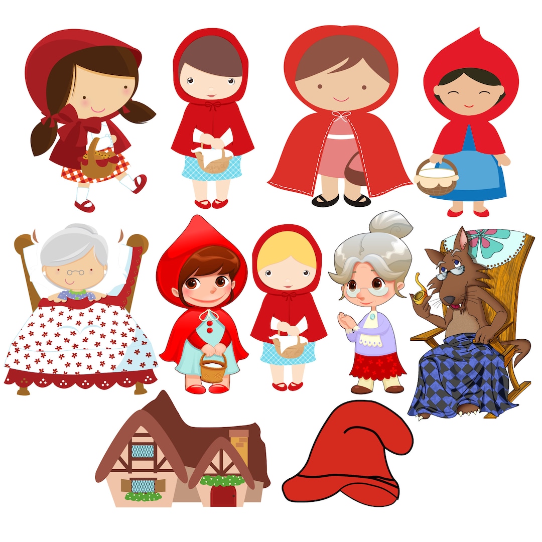 Petit chaperon rouge png petit chaperon rouge clipart - Etsy France
