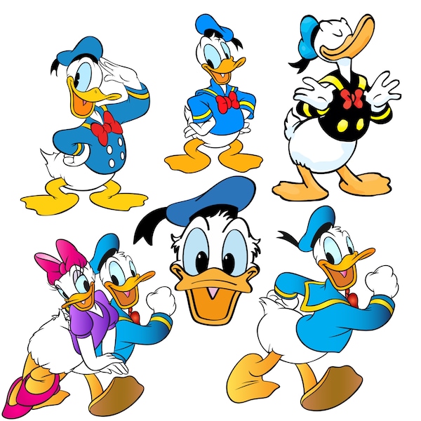 Svg Donald Duck - Etsy